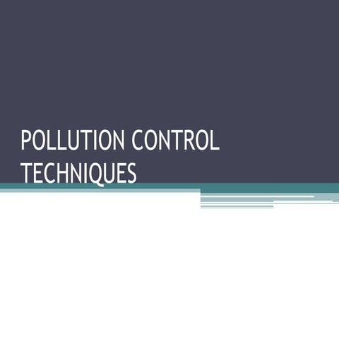 Environmental pollution control | PPT
