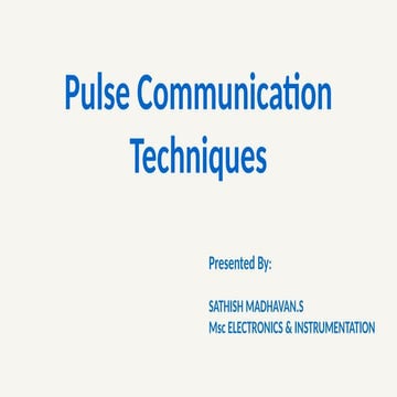 Pulse modulation, Pulse Amplitude (PAM), Pulse Width (PWM/PLM/PDM ...