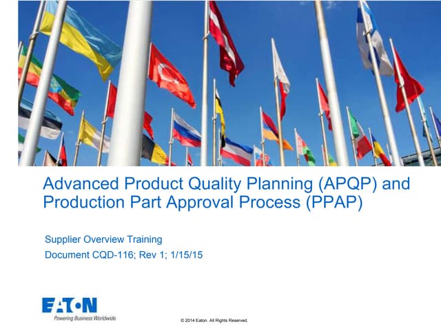 Advanced Product Quality Planning and Control Plan Documentation Template.pptx