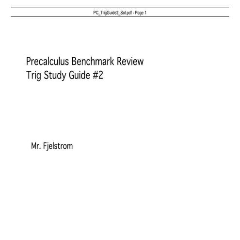 PC BM Study Guide 2 | PPT