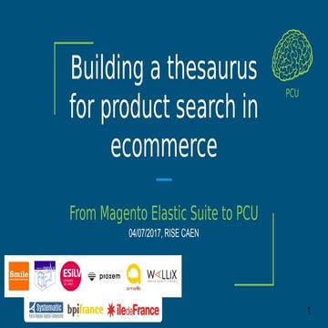 PCU@RISE 2017 - Building a thesaurus for product search | PDF | Search ...