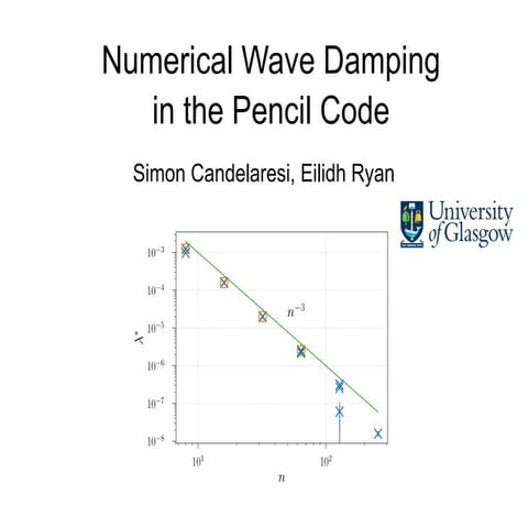 Numerical Wave Damping in the Pencil Code | PPT