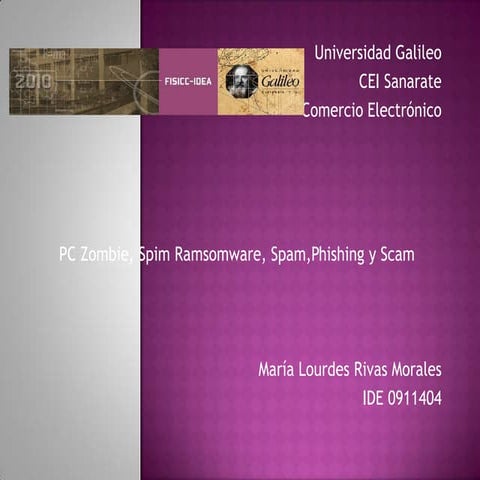 Presentación pc zombie, phishing, spim, spear phishing, ransomware ...