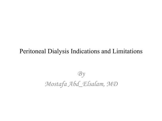 Peritoneal Dialysis as a Life-Saving Modality for Acute Kidney Injury ...