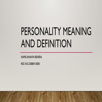 Comprehensive Overview of Personality: Meaning, Types, and Importance ...