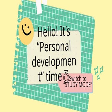 Personal Development Quarter 1 Lesson 1 Pptx
