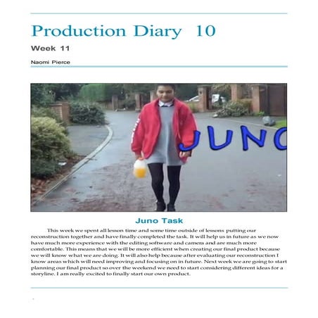 Production Diary 17 | DOCX