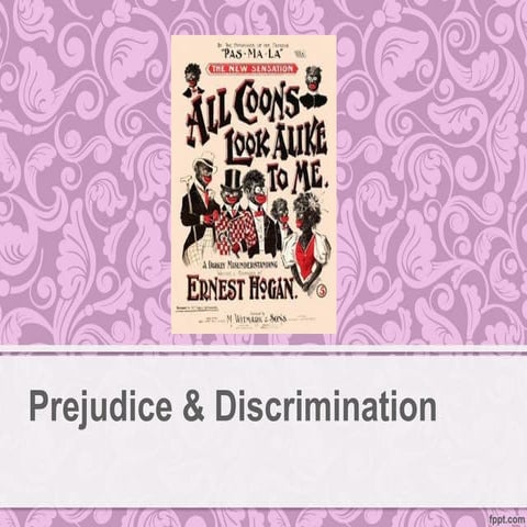 Prejudice and Discrimination | PPT