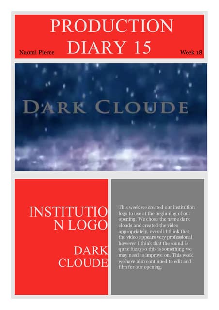 Production Diary 17 | DOCX
