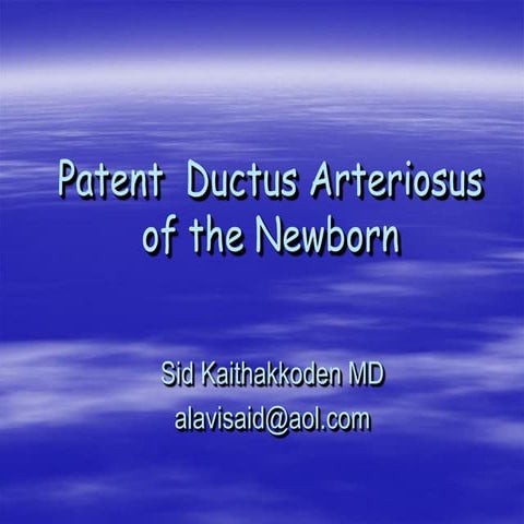 Patent Ductus Arteriosus (PDA) Echocardiographic Assessment: Anatomy ...