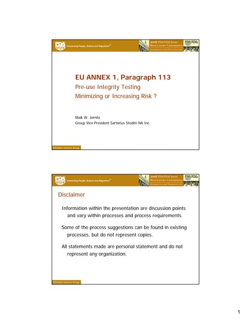 Implementing and Managing Pre-use Post-sterilization Integrity Testing ...