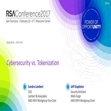 Cybersecurity vsTokenization | PDF