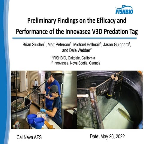 Preliminary Findings on the Efficacy and Performance of the Innovasea ...