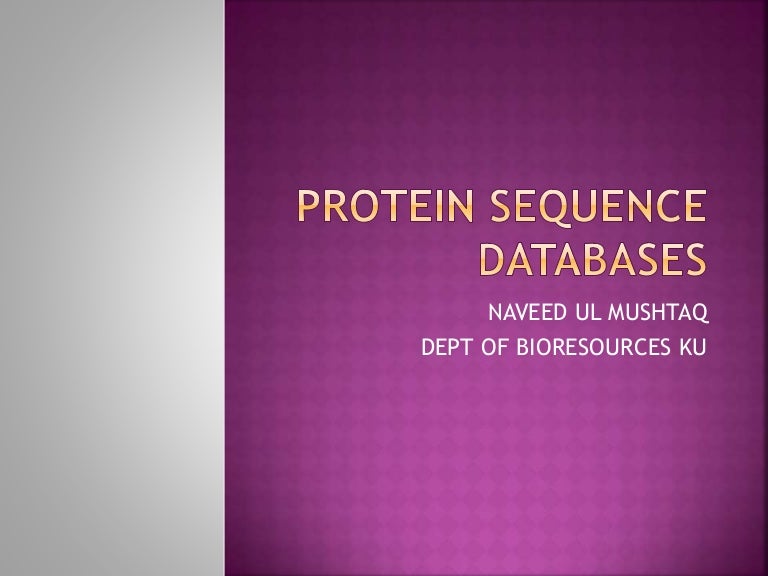Protein Database