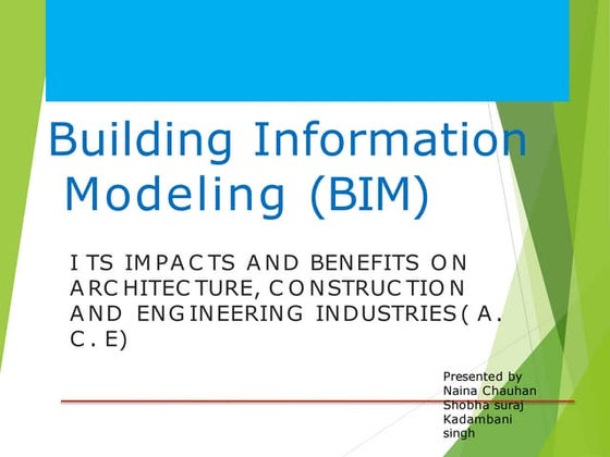 BIM Presentation | PPTX | Construction Industry | Industries