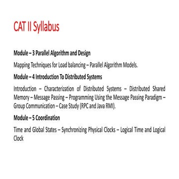 Pdc 5 cat syll | PDF