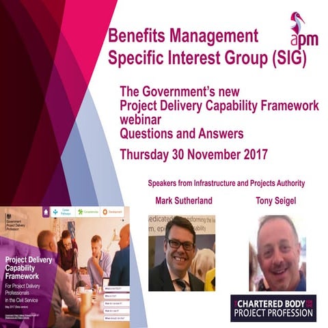 The Government’s new Project Delivery Capability Framework webinar ...