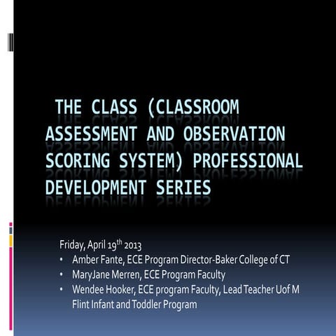 Pd class series | PPTX
