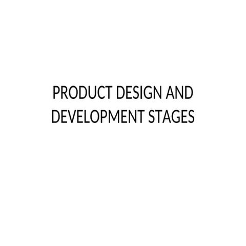 product design stages explained in detail | PPT