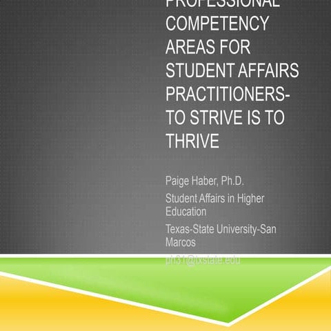 Professional Competency Areas | PPTX