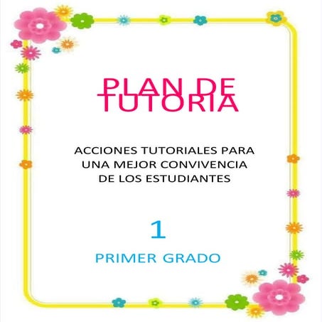 PLAN TUTORIAL DE AULA ESTUDIANTES DE PRIMARIA Y SECUNDARIA | DOC