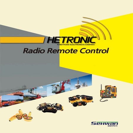 [KOHES 2016] 세환이텍㈜ / Sehwan eTec / Hetronic / Radio Remote Control | PDF