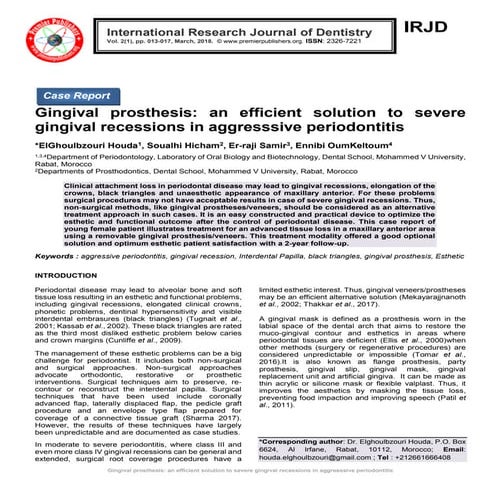 Gingival recession classifications | PPTX