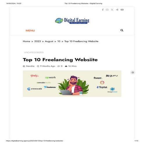 Best Top 10 Freelancing Website digital. | PDF