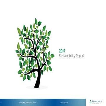 2017 Brookdale Sustainability Report | PDF