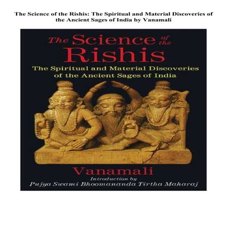 ~[PDF Gratuito]~ The Science of the Rishis: The Spiritual and Material ...