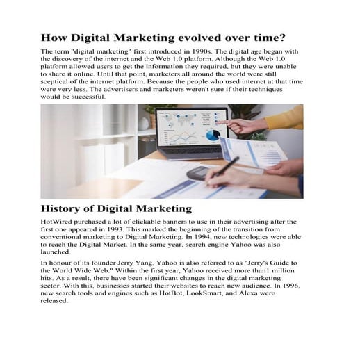 The Evolution of Marketing | PPTX