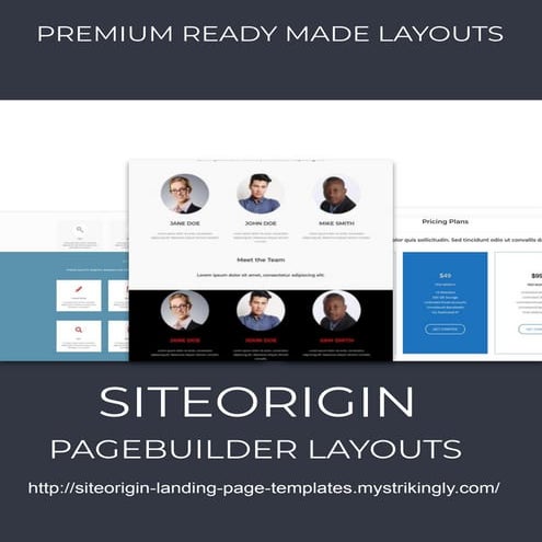 SiteOrigin Layouts and Addons Bundle | PDF