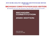( PDF ) MICHIGAN CONSTITUTION 2020 EDITION