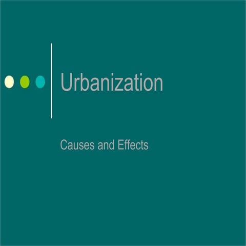 5.effects of urbanization | PPT