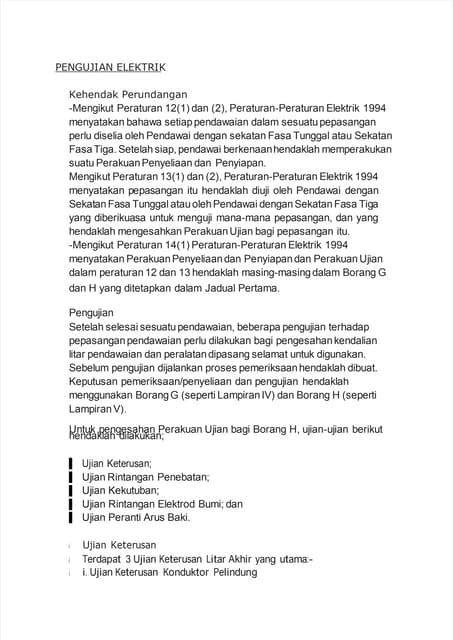 Ujian Rintangan Penebatan | DOC