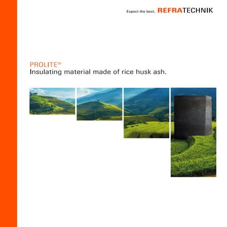 PROLITE® Insulating Material Made of Rice Husk Ash | PDF