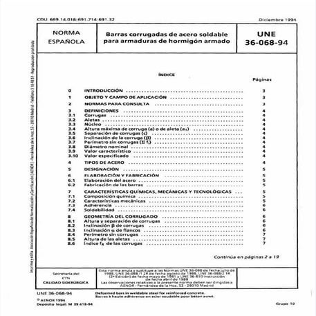UNE 36-068-94 | PDF