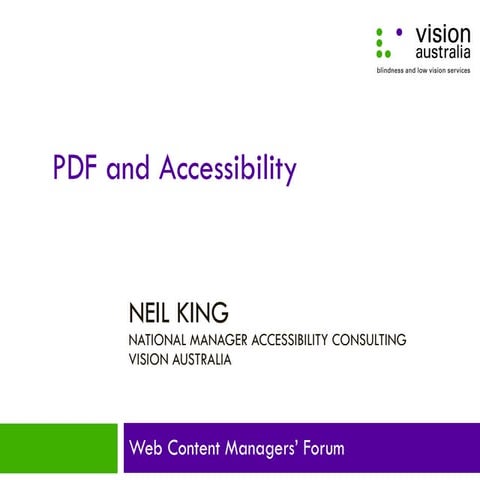 PDF Accessibility | PPT