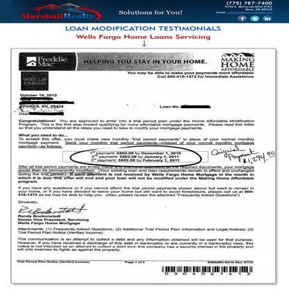 LOAN MODIFICATION TESTIMONIAL1 | PDF