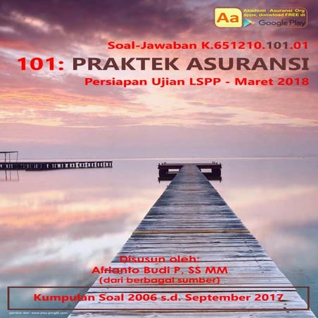 Tutorial LSPP 101 - Praktek Asuransi - Maret 2018 | PDF