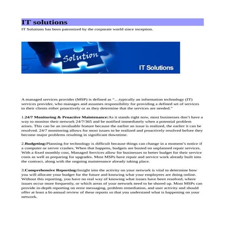 IT Solutions | ODT