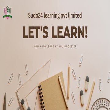 Sudo24 learning pvt limited | PDF