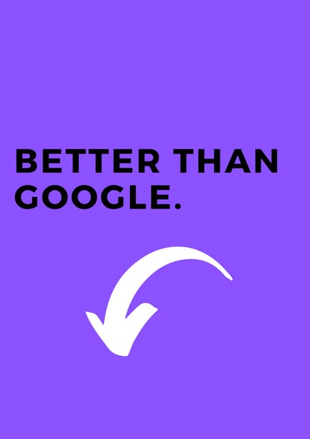 Better than google. | PDF