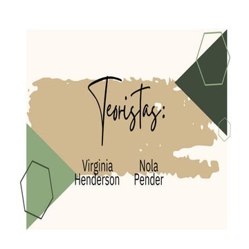 Virginia Henderson y Nola Pender | PDF