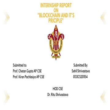internship report sample | PDF