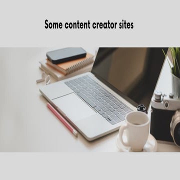 Best sites for content creators | PDF