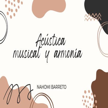 Acústica musical y armonía | PDF