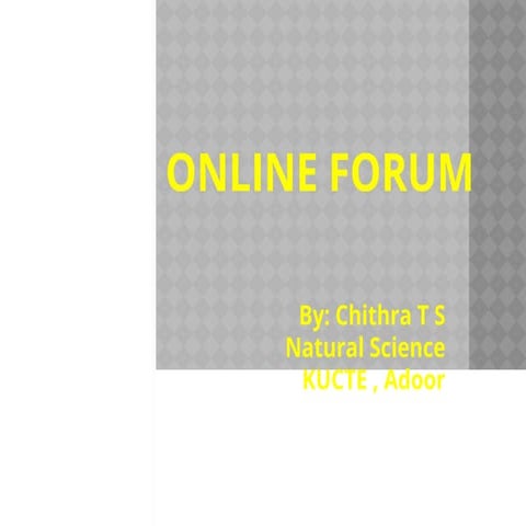 Online Forum | PDF