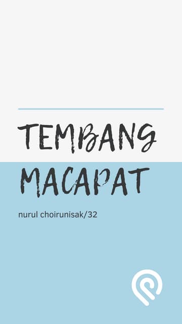 Ppt m4 kb4 TEMBANG MACAPAT | PPT