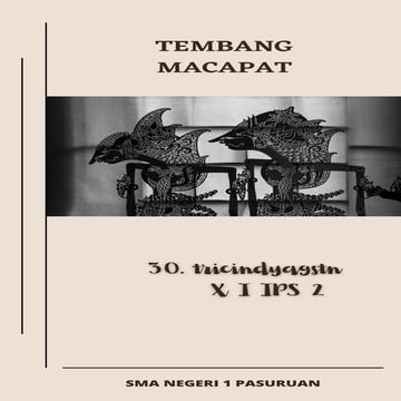 TEMBANG MACAPAT | PDF